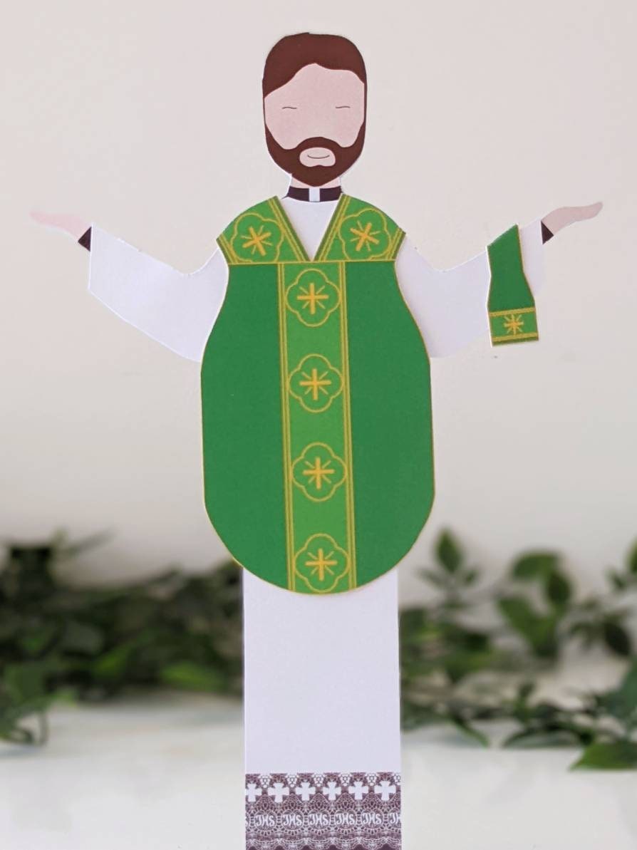 Latin Mass Priest Paper Doll Printable Miniature Vestments Catechesis ...