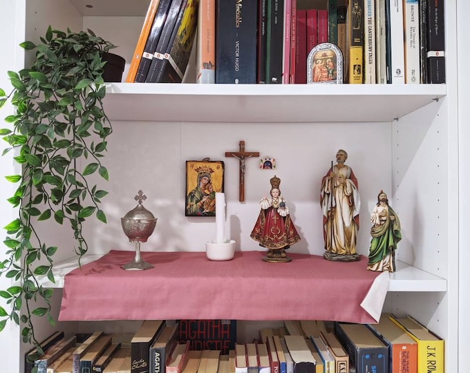 Plain Reversible Catholic Altar Cloth | 30x20cm 11.8x7.9inches | Double ...