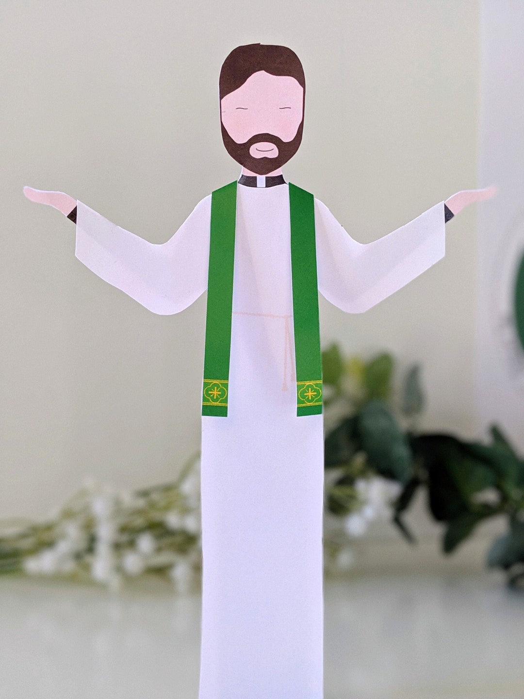 Priest Paper Doll Printable | Miniature Vestments | Catechesis Activity ...