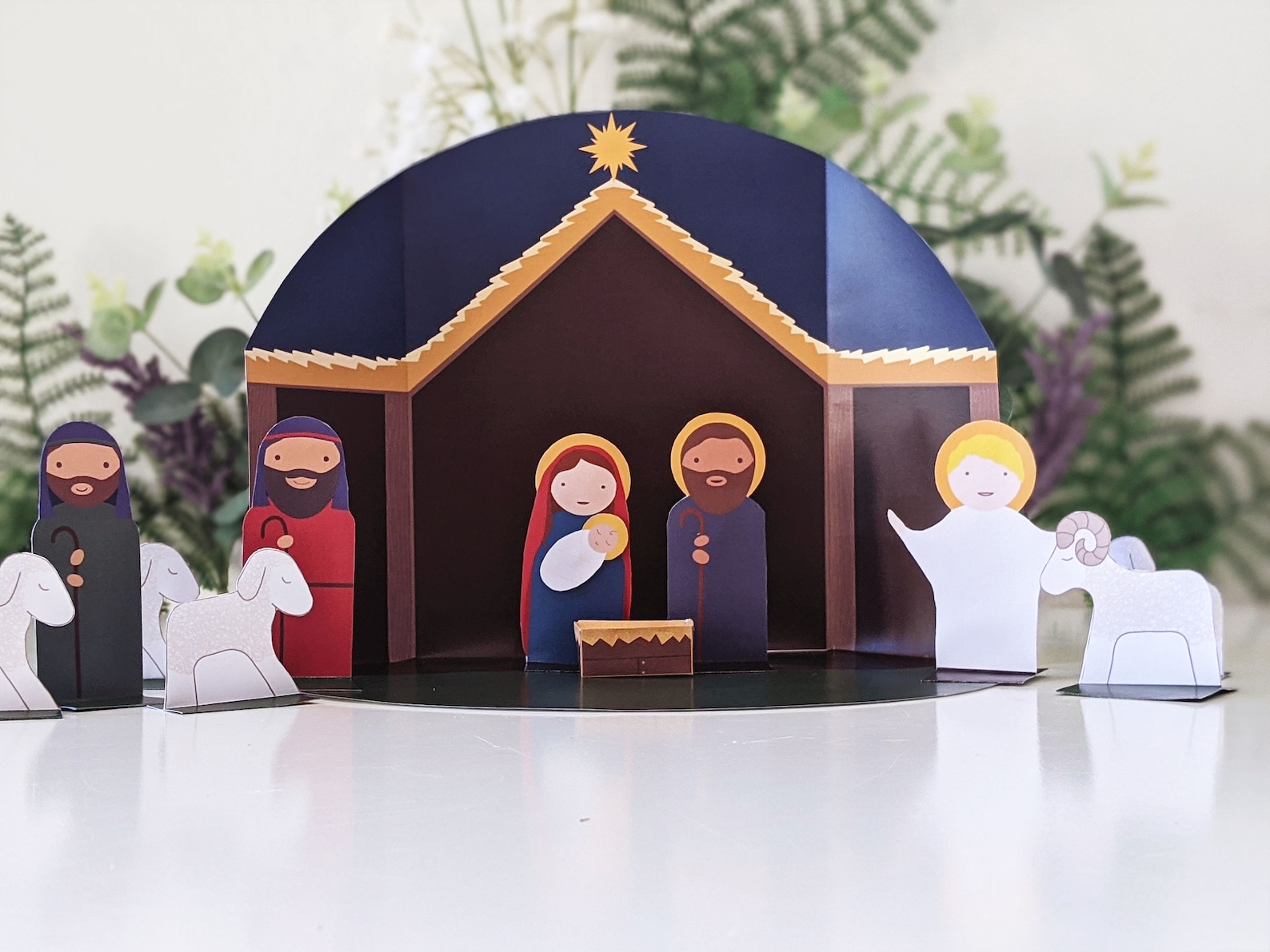 Printable Nativity Diorama Atrium Level 1 Catechesis of - Etsy