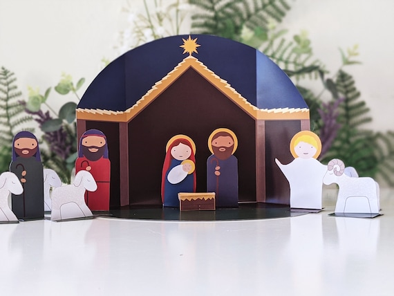 Printable Nativity Diorama Atrium Level 1 Catechesis of | Etsy Canada