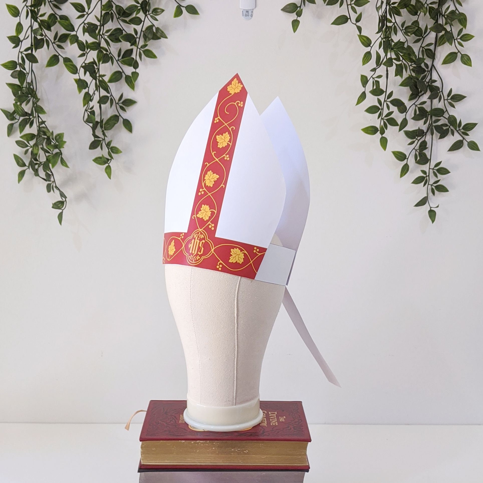 Printable Mitre | Red | Bishop Costume | All Saints Day | - Etsy