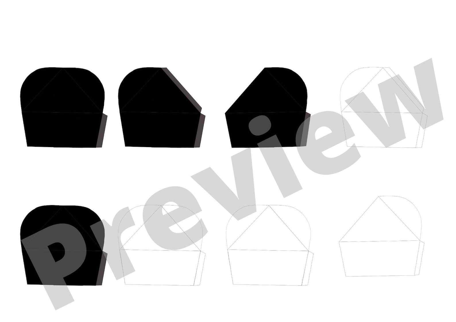 Printable Biretta Priest Costume All Saints Day - Etsy