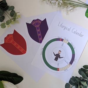 Priest Paper Doll Printable | Miniature Vestments | Catechesis Activity ...