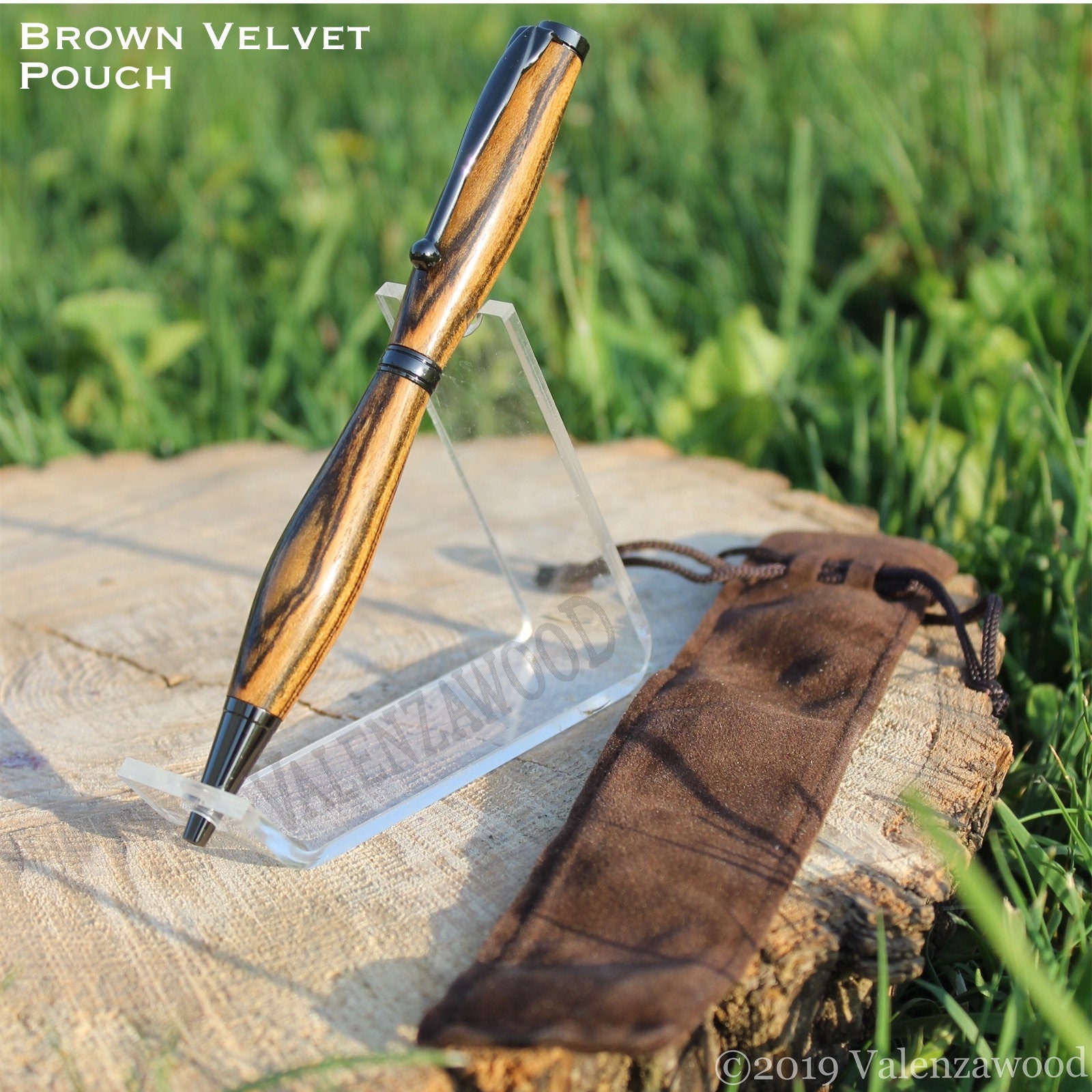 Purpleheart Rare Exotic Wood Pen, 24K Gold Bolt Action Hardware, Tech ...