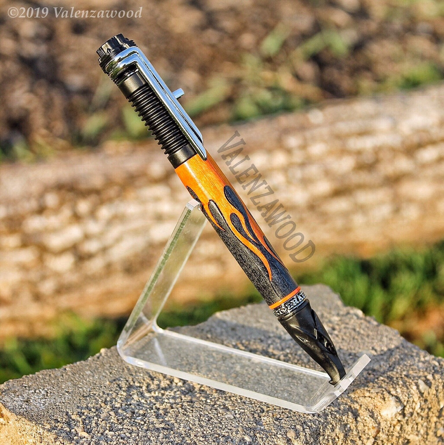 Stylo de moto de style Harley Davidson Incrustation de - Etsy France