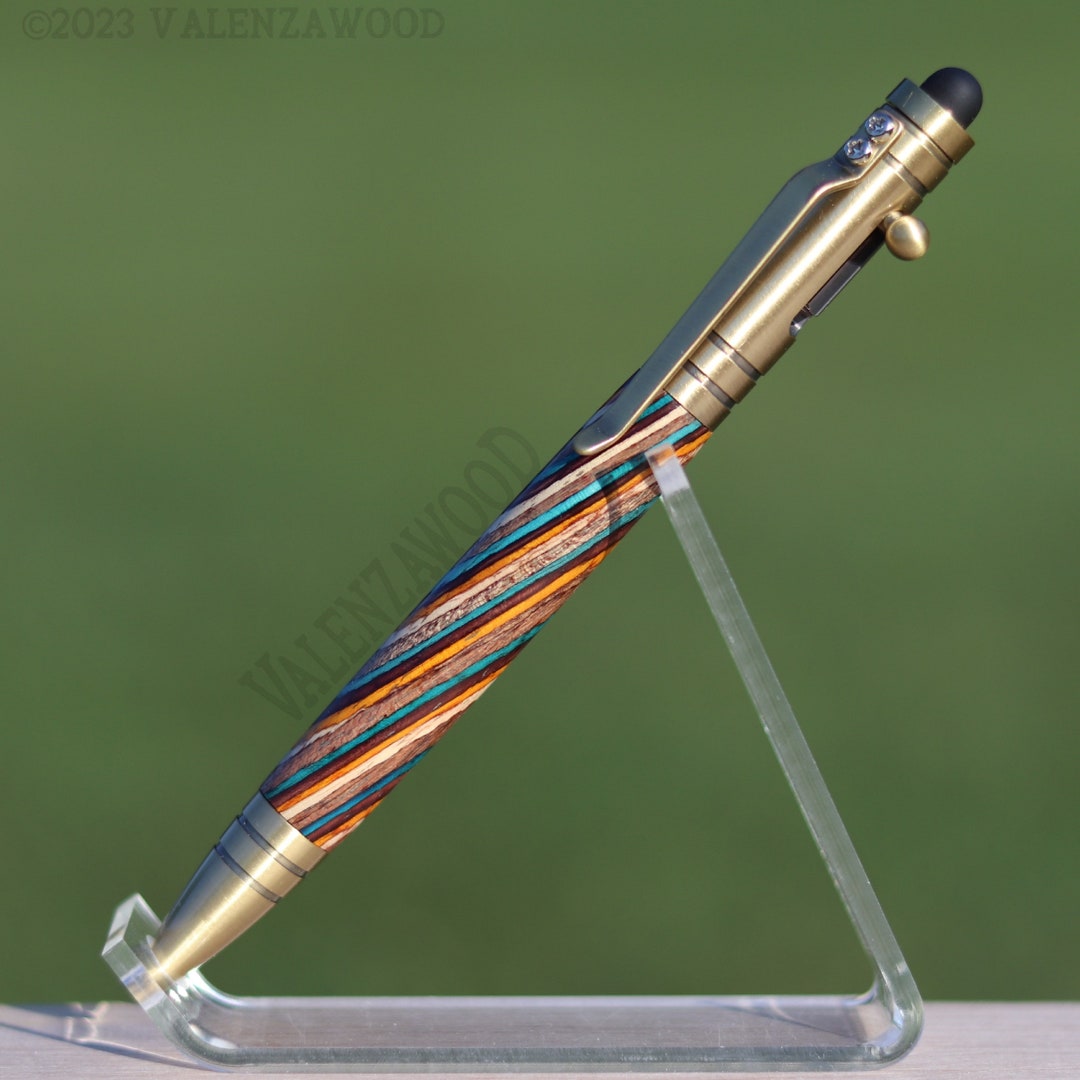 Southwest Striped Turquoise Antique Brass Hardware, Retractable Bolt ...