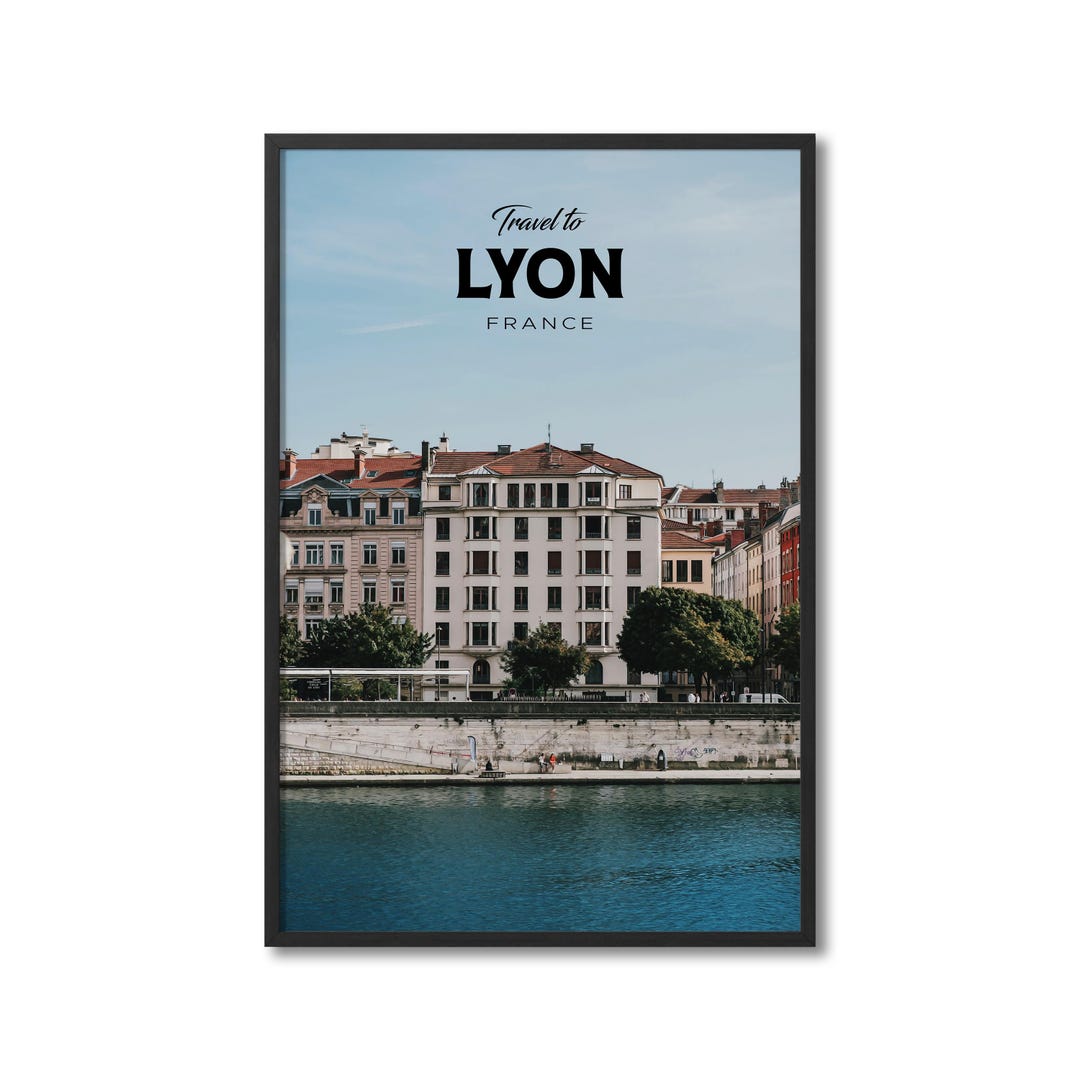Lyon France Travel Art, Lyon Print, Lyon Travel Poster, Lyon Poster ...