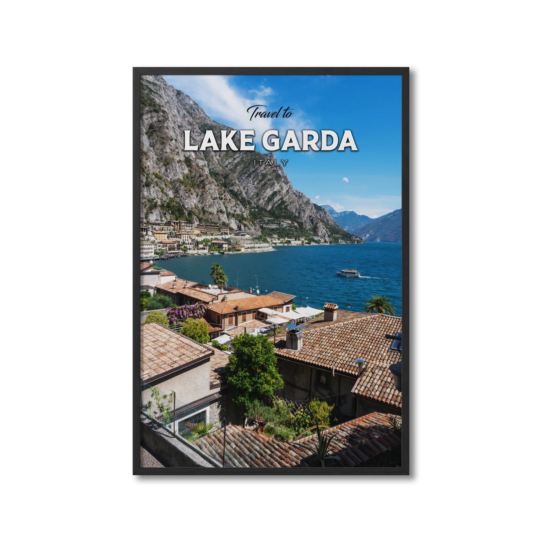 Lake Garda Italy Travel Art, Lake Garda Travel Print, Lake Garda Travel ...