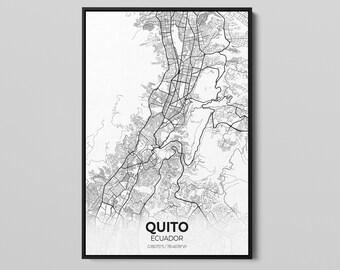 Quito Ecuador Hand Cut Map Original Artwork - Etsy
