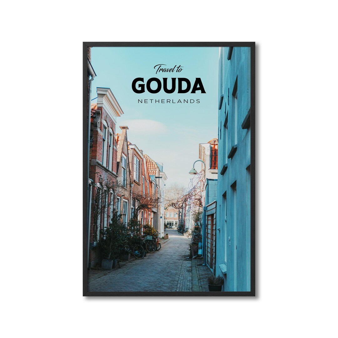 Gouda Netherlands Travel Art, Gouda Travel Print, Gouda Travel Poster ...
