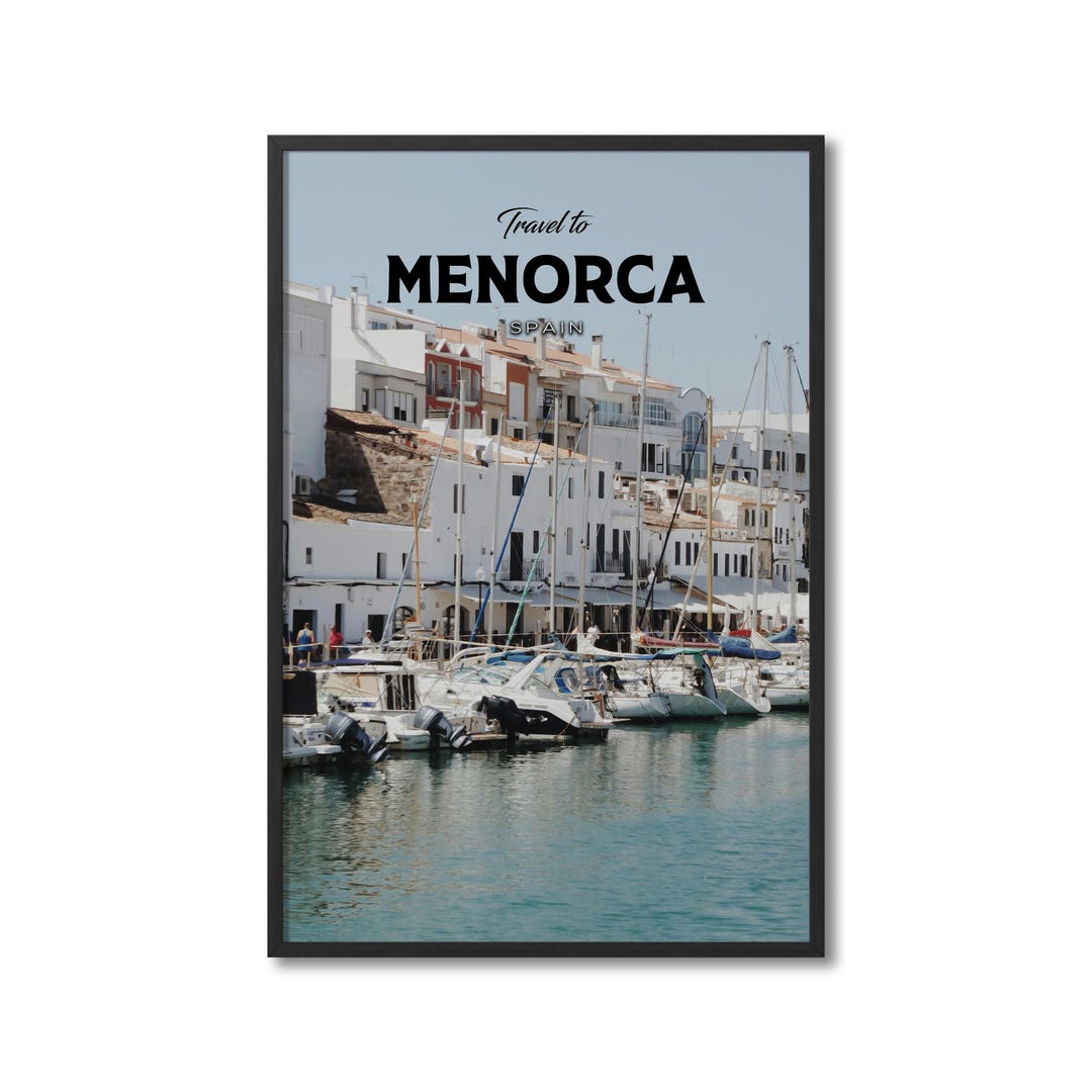 Menorca Spain Travel Art, Menorca Print, Menorca Travel Poster, Menorca ...