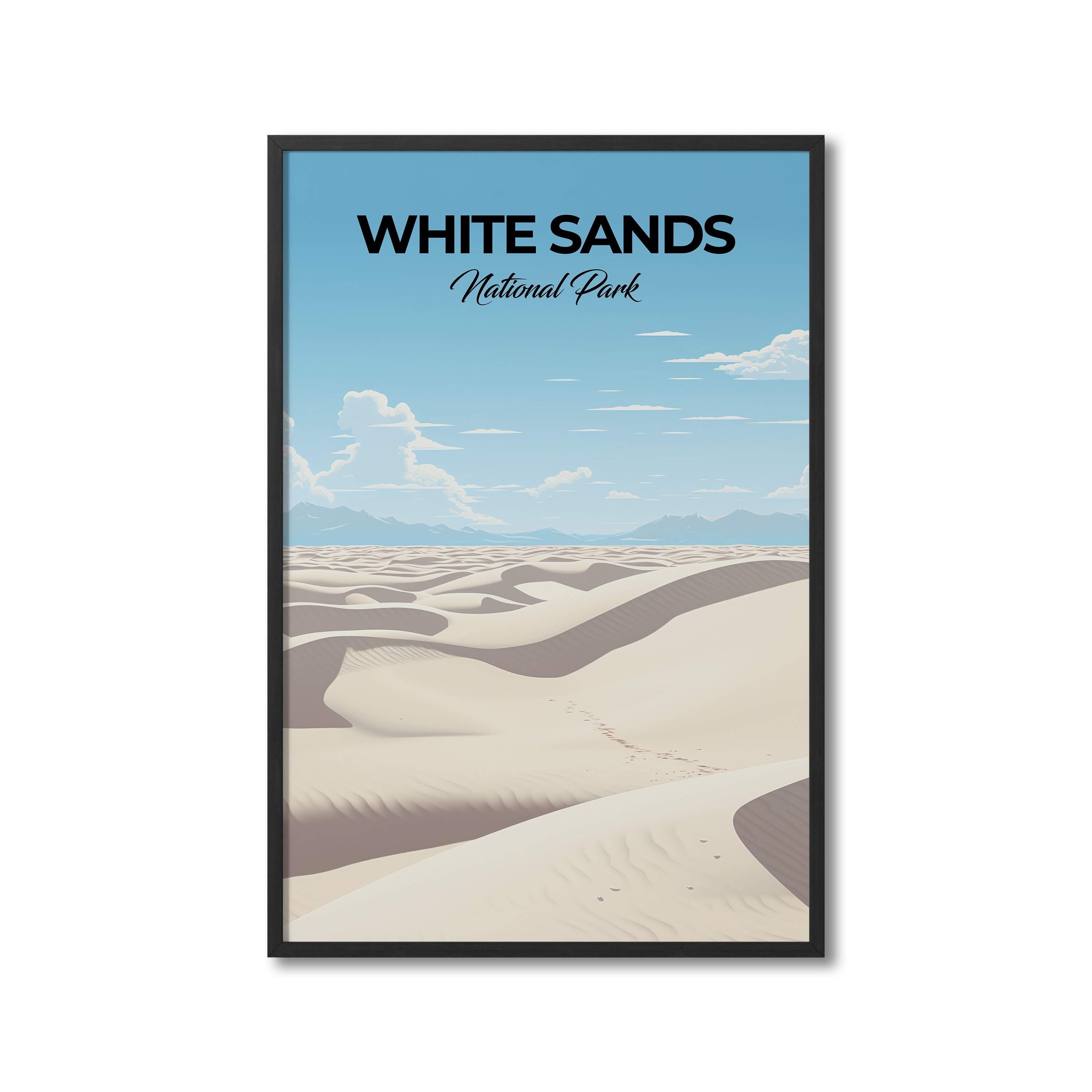 White Sands National Park Travel Print Wall Art White Sands Wall ...