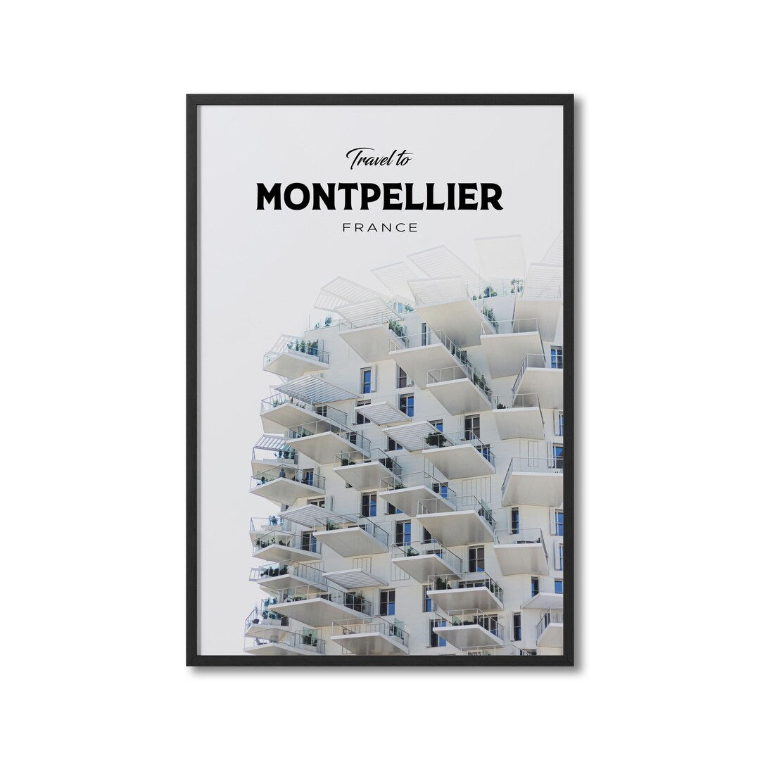 Montpellier France Travel Art, Montpellier Print, Montpellier Travel ...