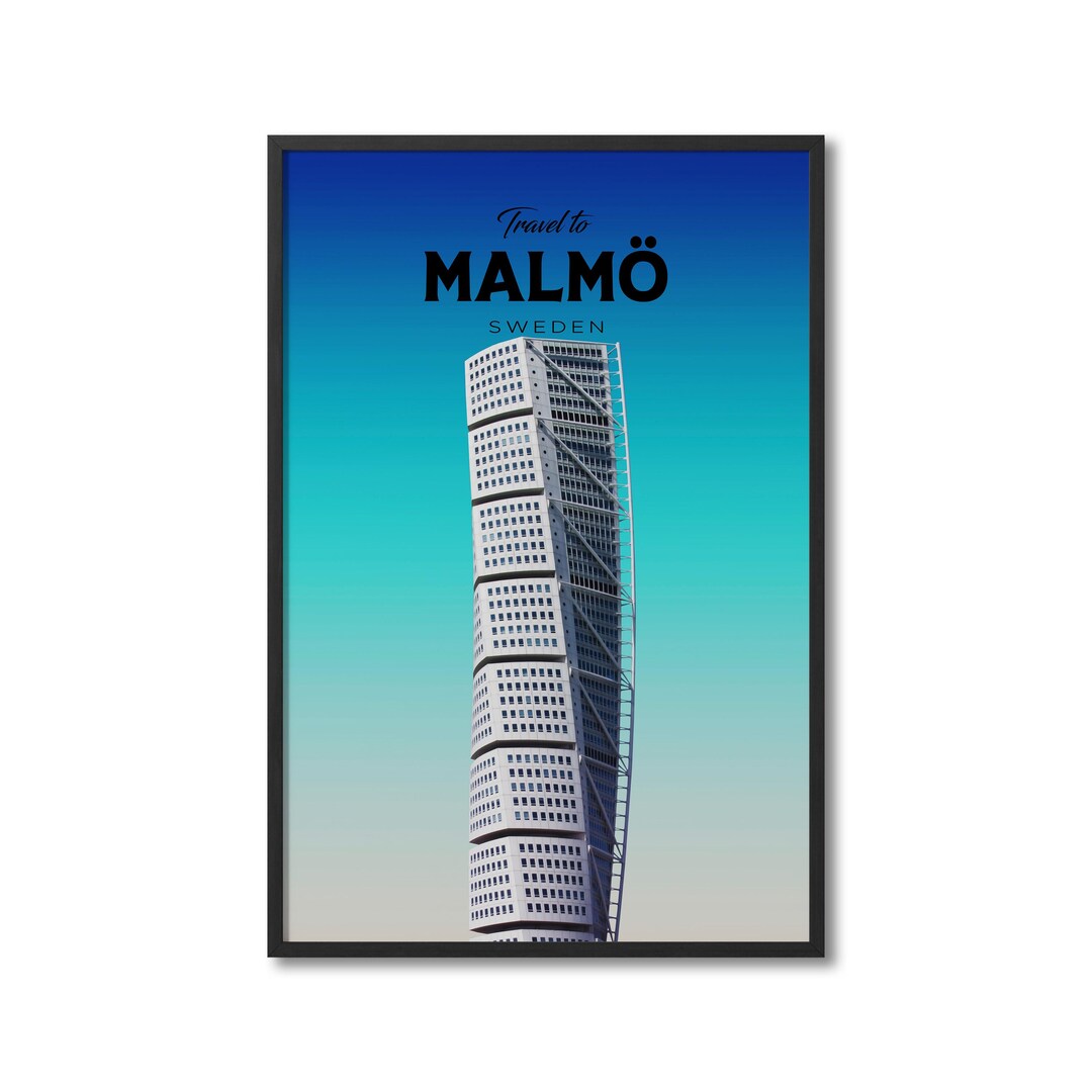Malmo Sweden Travel Art, Malmo Print, Malmo Travel Poster, Malmo Poster ...