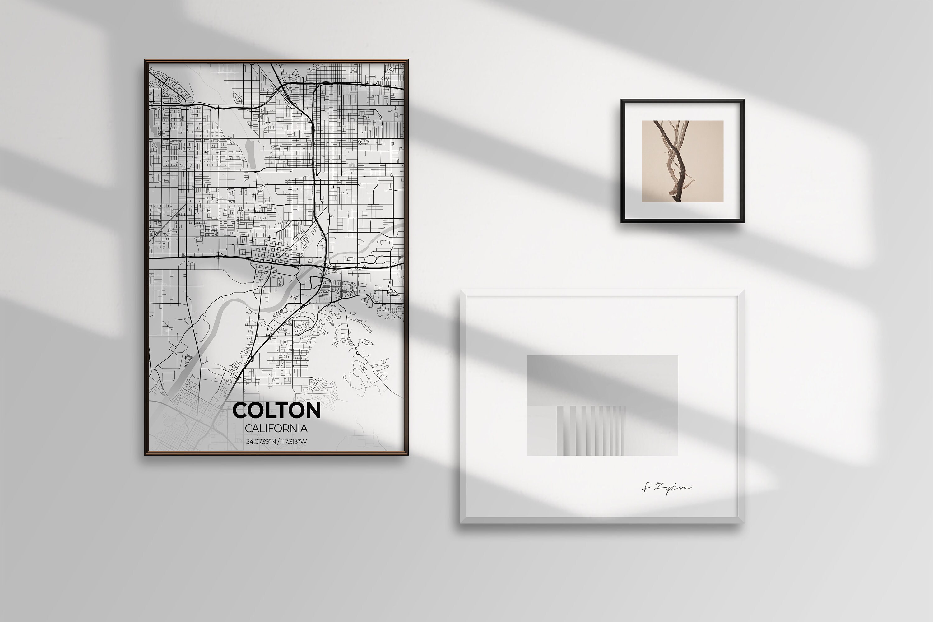 Colton California City Map Poster Art Map of Colton Poster - Etsy