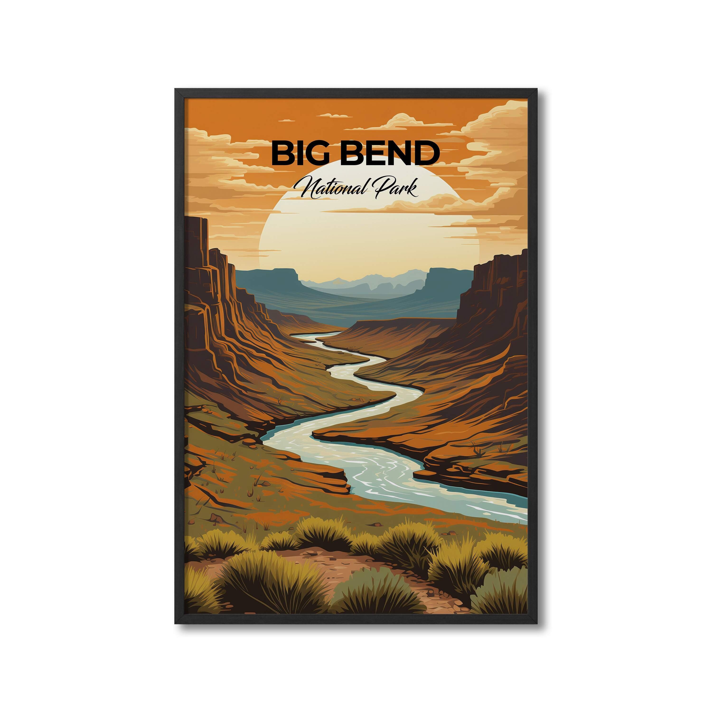 Big Bend National Park Travel Print Wall Art Big Bend Wall Hanging Home ...