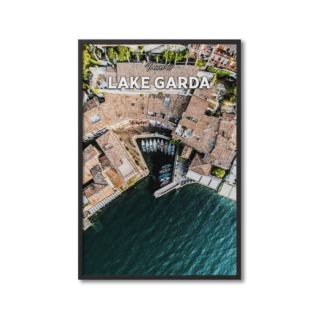 Lake Garda Italy Travel Art, Lake Garda Travel Print, Lake Garda Travel ...
