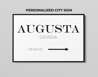Augusta City Sign - Etsy
