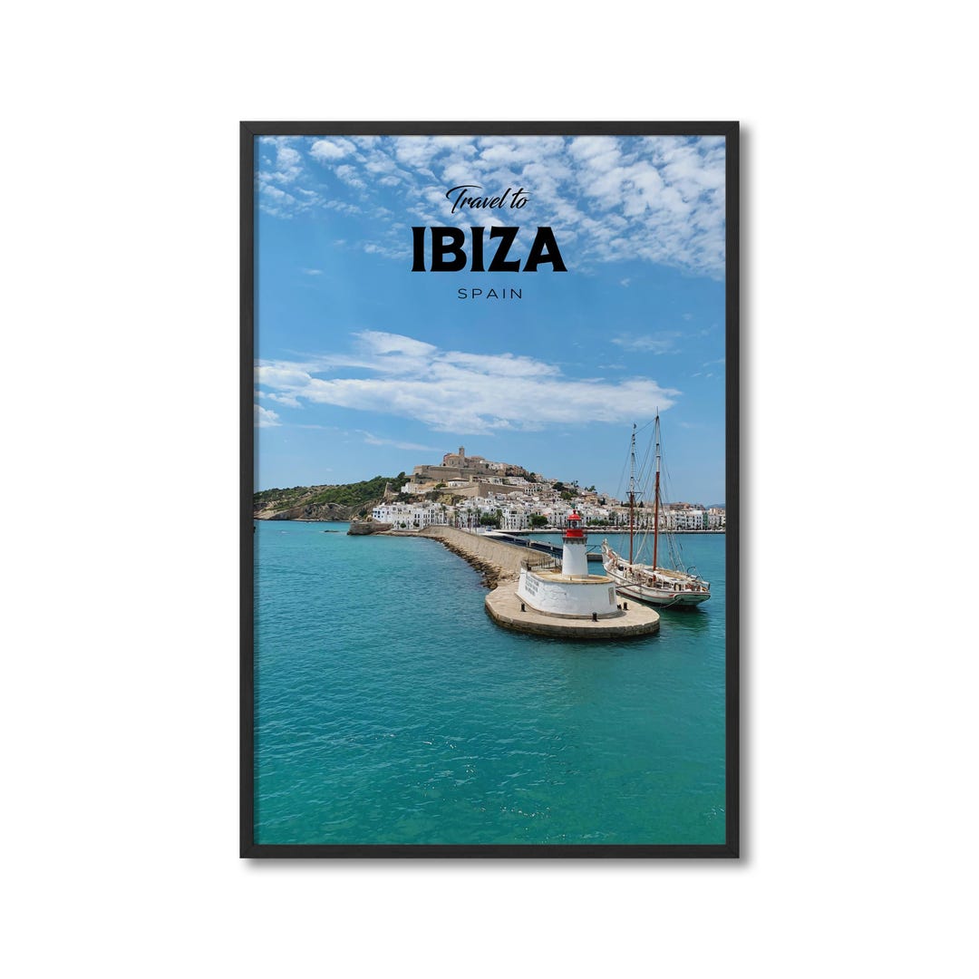 Ibiza Spain Travel Art, Ibiza Travel Print, Ibiza Travel Poster, Ibiza Poster, Ibiza Wall Art ...