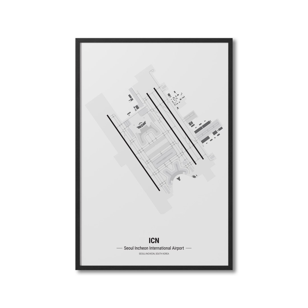 SIN Singapore Changi Airport Print Sin Airport Map Gift - Etsy