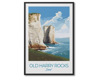 Pictured Rocks Travel Print Pictured Rocks Poster Michigan - Etsy