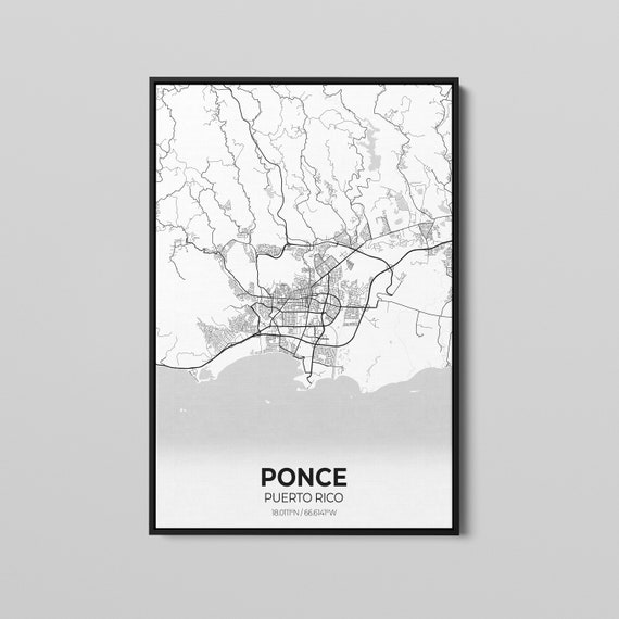 Map Of Ponce Puerto Rico