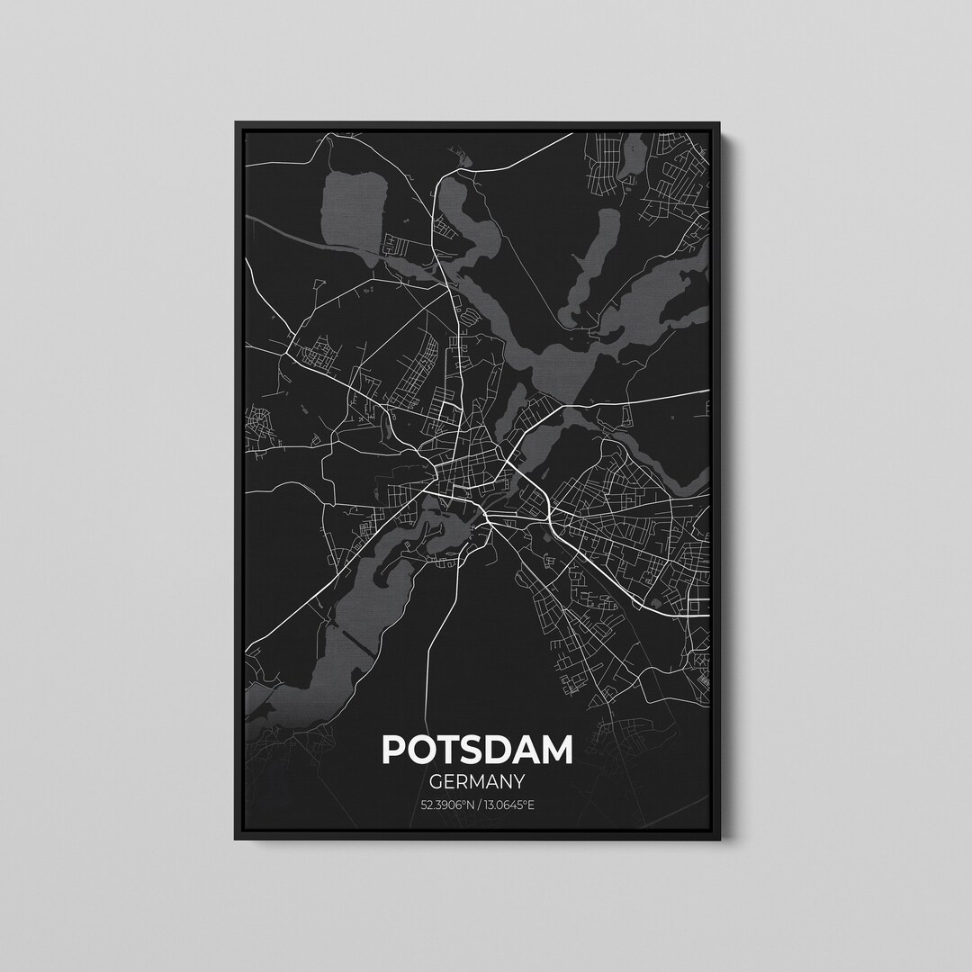 Potsdam Germany City Map Poster Art Map of Potsdam Poster - Etsy