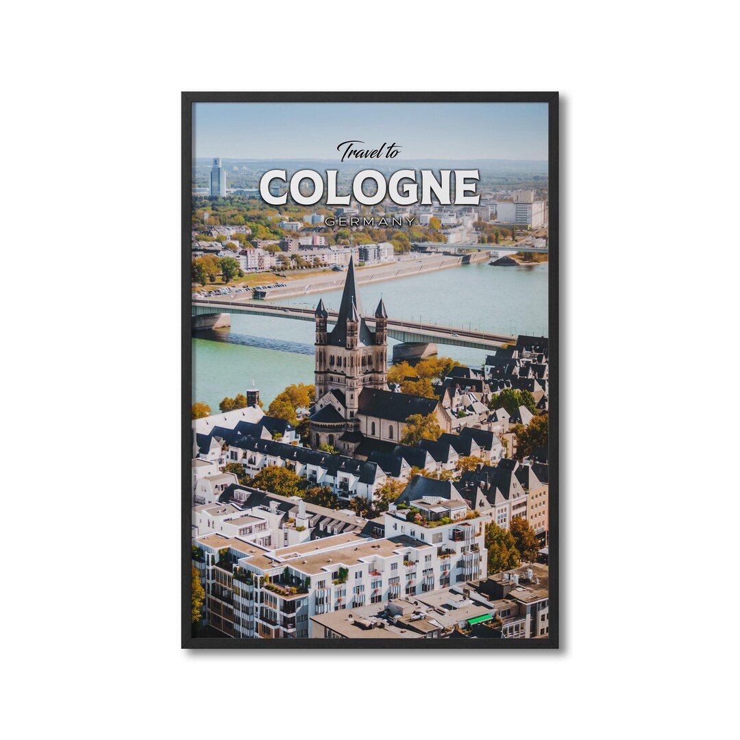 Cologne Germany Travel Art, Cologne Travel Print, Cologne Travel Poster ...