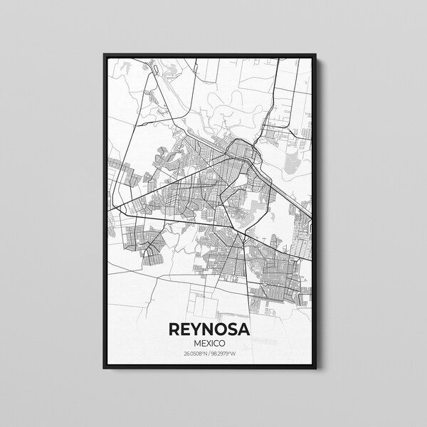 Map of Reynosa - Etsy