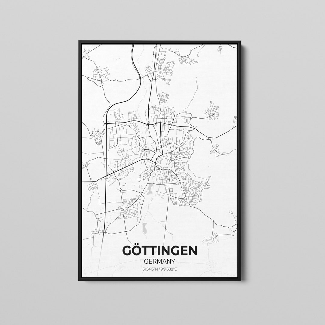 Gottingen Germany City Map Poster Art Map of Gottingen - Etsy