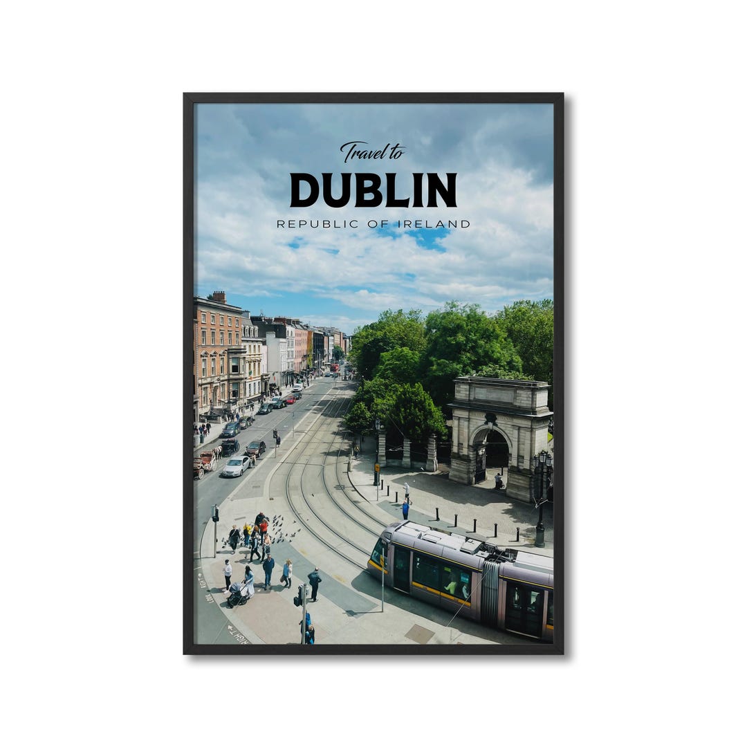 Dublin Ireland Travel Art, Dublin Travel Print, Dublin Travel Poster ...
