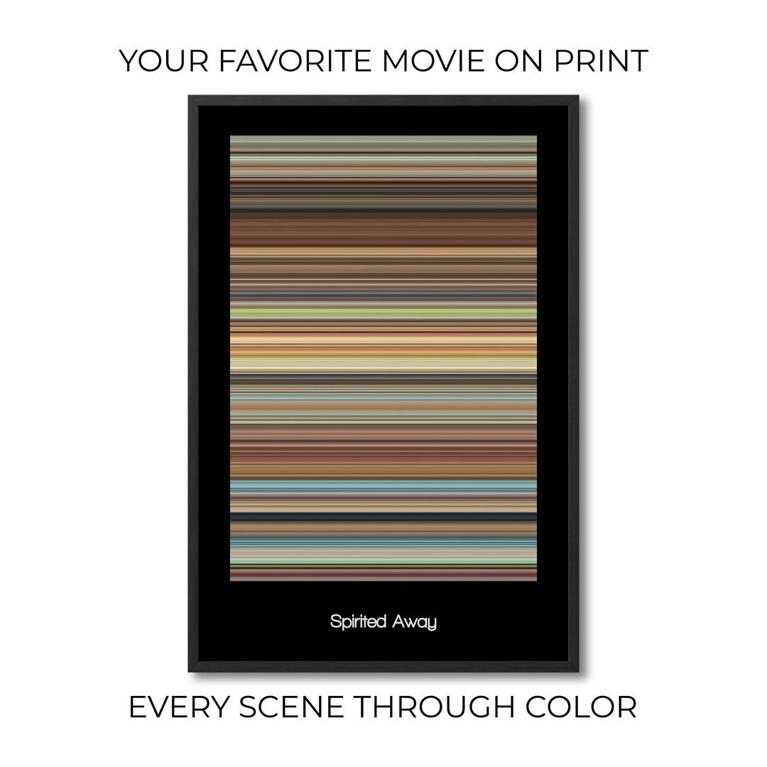 Personalized Movie Barcode Print / Custom Movie Art / Film Color DNA ...