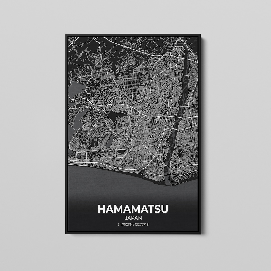 Hamamatsu Japan City Map Poster Art Map of Hamamatsu Poster - Etsy