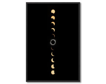 2024 Total Solar Eclipse Phases, Solar Eclipse Print, Solar Eclipse Art ...
