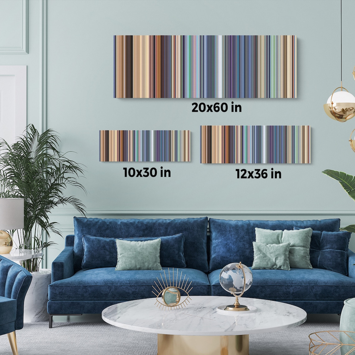 Personalized Movie Barcode Canvas / Custom Movie Art / Film Color DNA ...