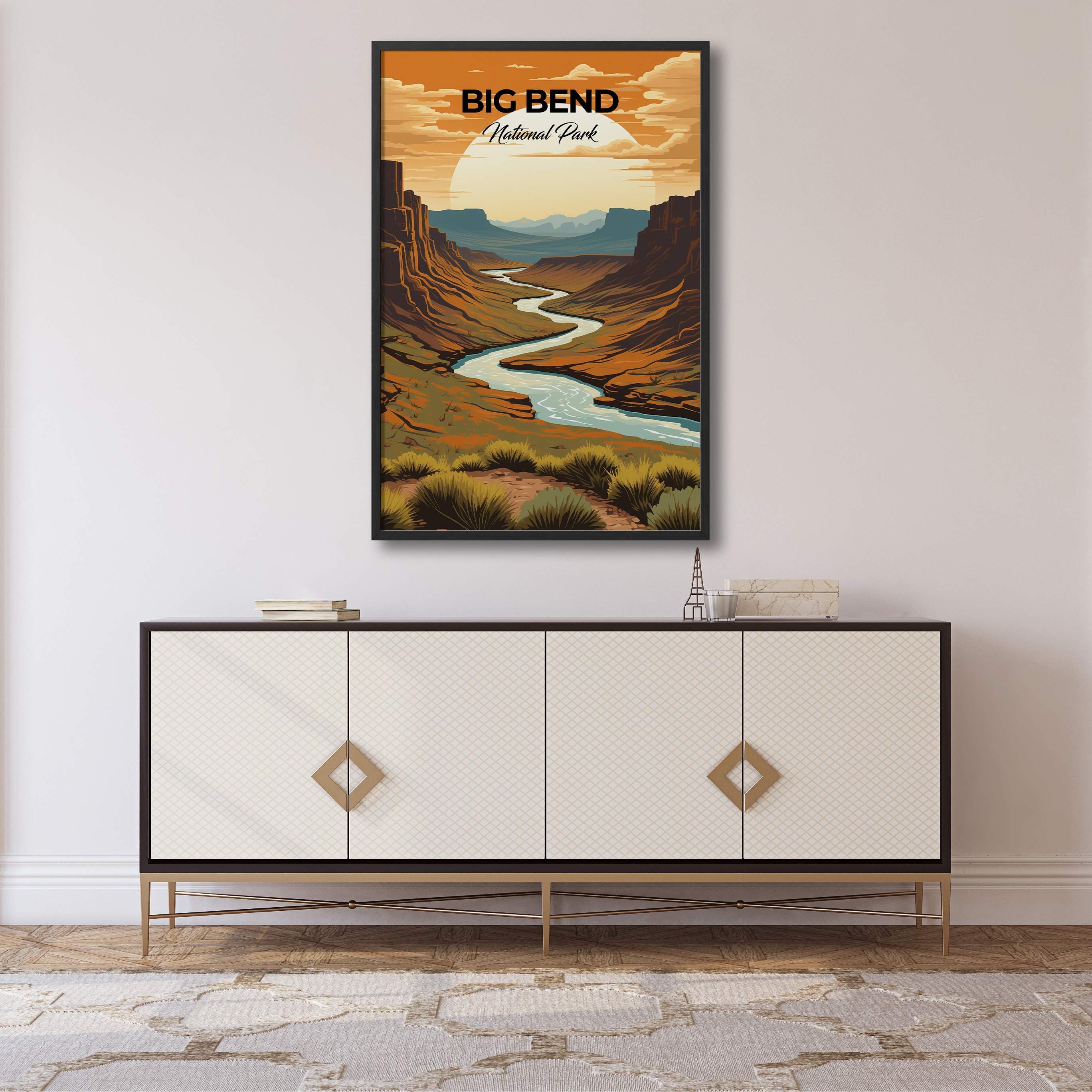 Big Bend National Park Travel Print Wall Art Big Bend Wall Hanging Home ...