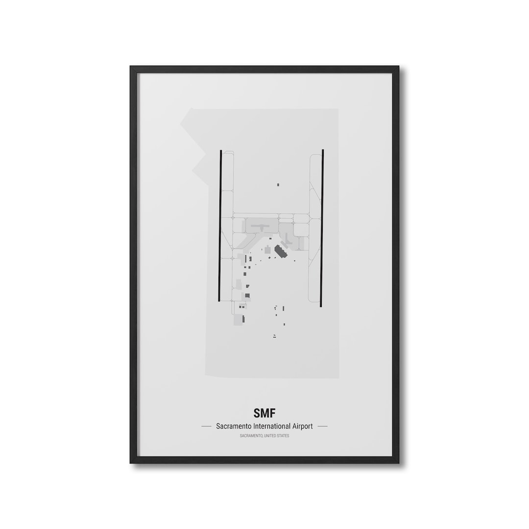 SNA John Wayne Airport Print Sna Airport Map Gift Pilot Sna - Etsy