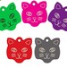 Cat Face Design Pet ID Tag | Personalized Engraved Premium Aluminum Pet ...