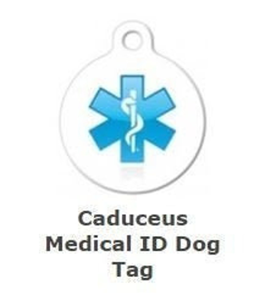Caduceus Medical ID Tag | Designer Dog Tags | Medical Alert - Etsy