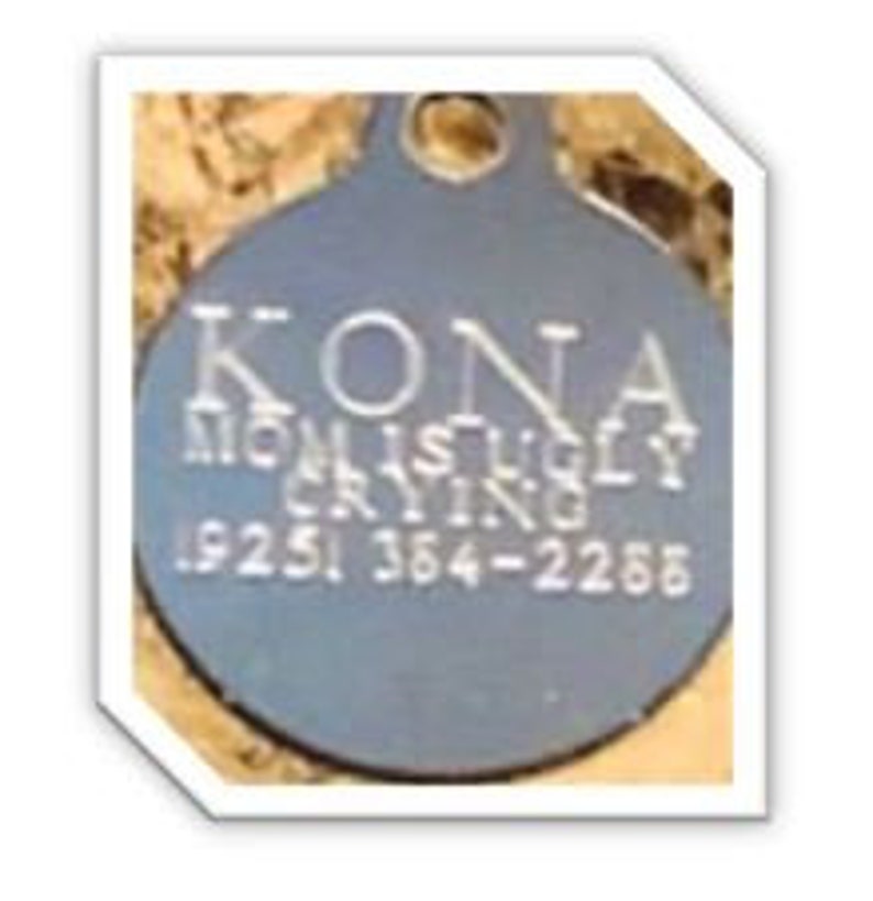 Paw Print Personalized Dog Tag Cat Tag Paw Print Pet ID Tags - Etsy