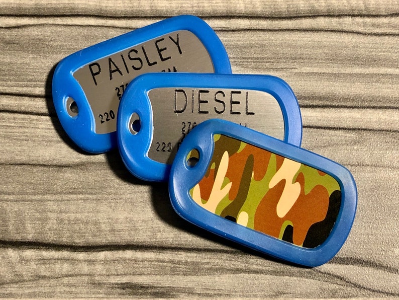 Made In USA Custom Engraved Dog Tags Personalized Military GI | Etsy