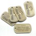 Custom Engraved Small Dog Tag With Paw Print Personalized - Etsy