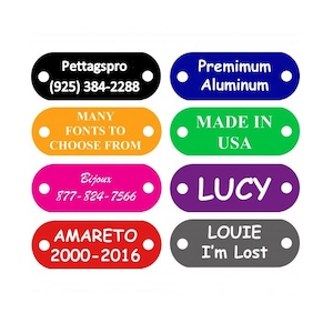 Premium Aluminum Rivet Tags (with Rivets) | Custom Personalized ...