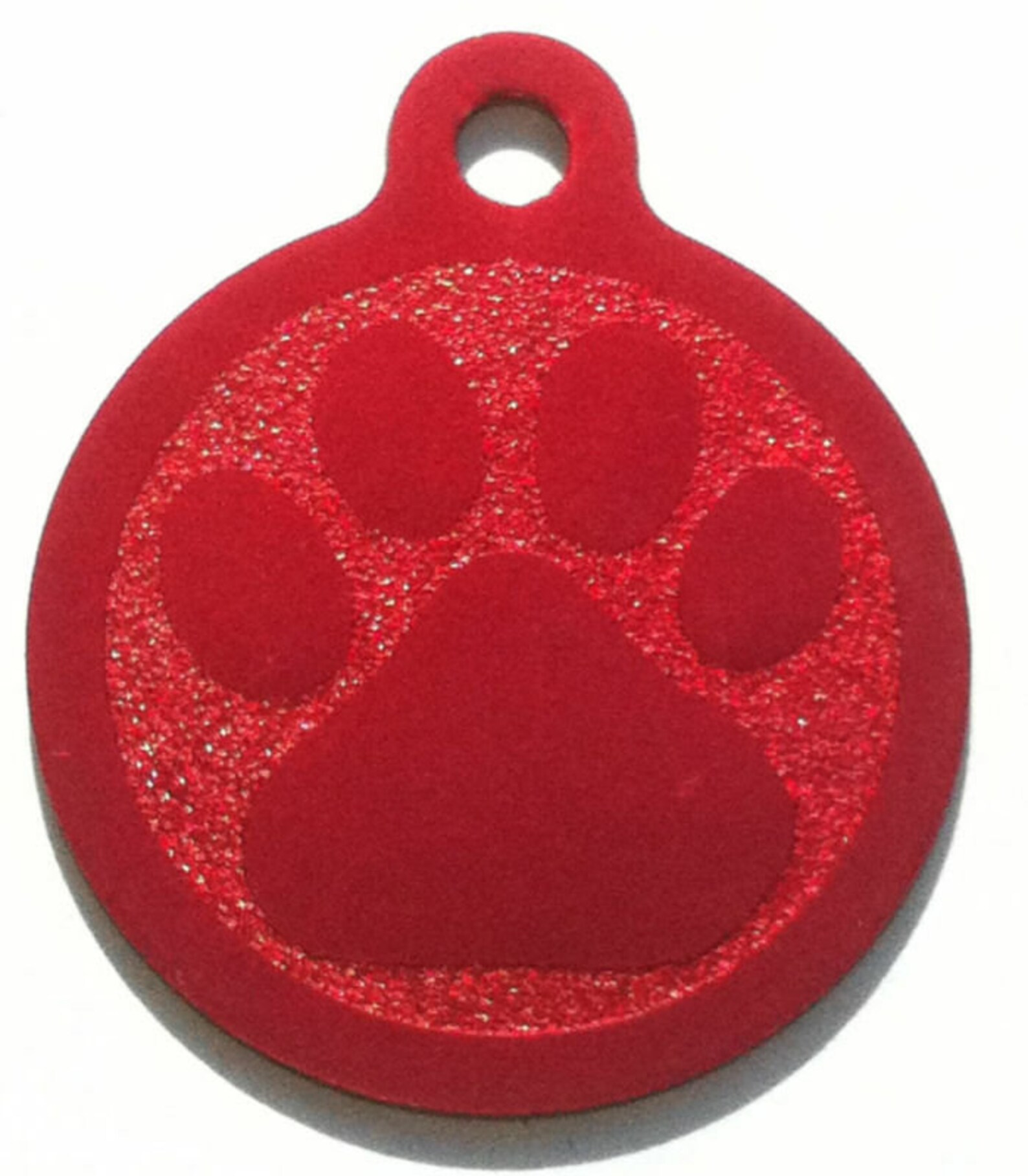 Paw Print Personalized Dog Tag Cat Tag Paw Print Pet ID Tags - Etsy