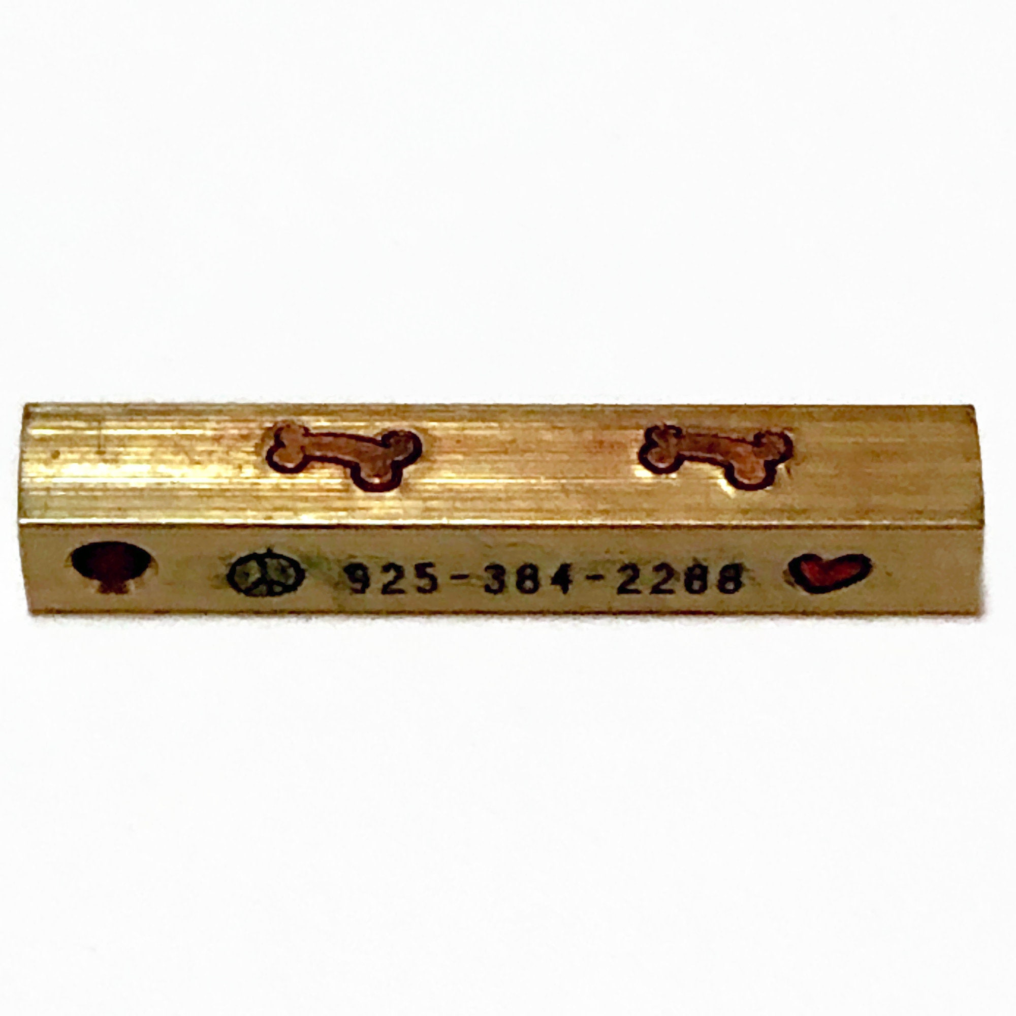Custom Engraved Bar Pet ID Tags for Dogs or Cats | Bar Key Chain - Etsy