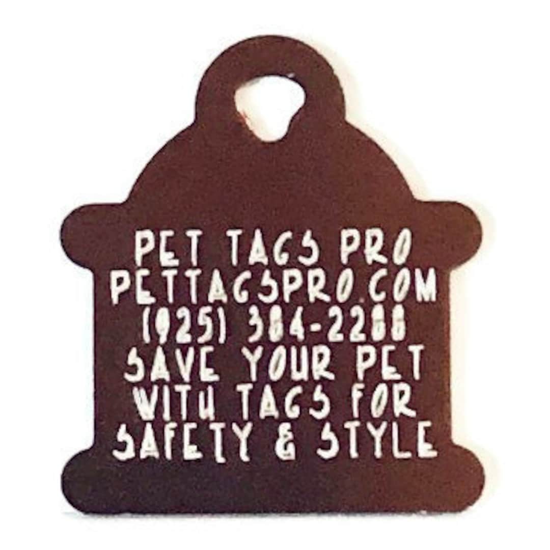 Hydrant Pet ID Tags | Custom Diamond Engraved Premium Aluminum Pet Tags ...