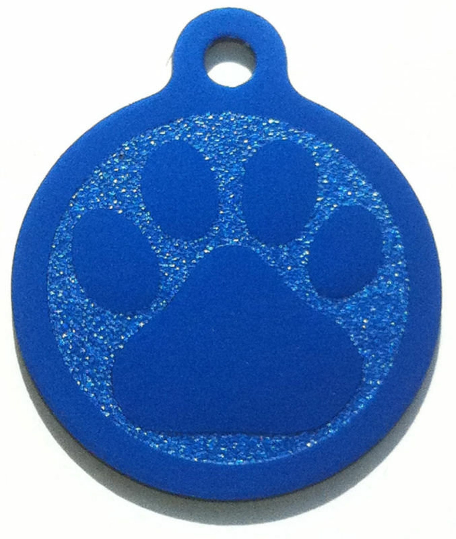 Paw Print Personalized Dog Tag Cat Tag Paw Print Pet ID Tags - Etsy