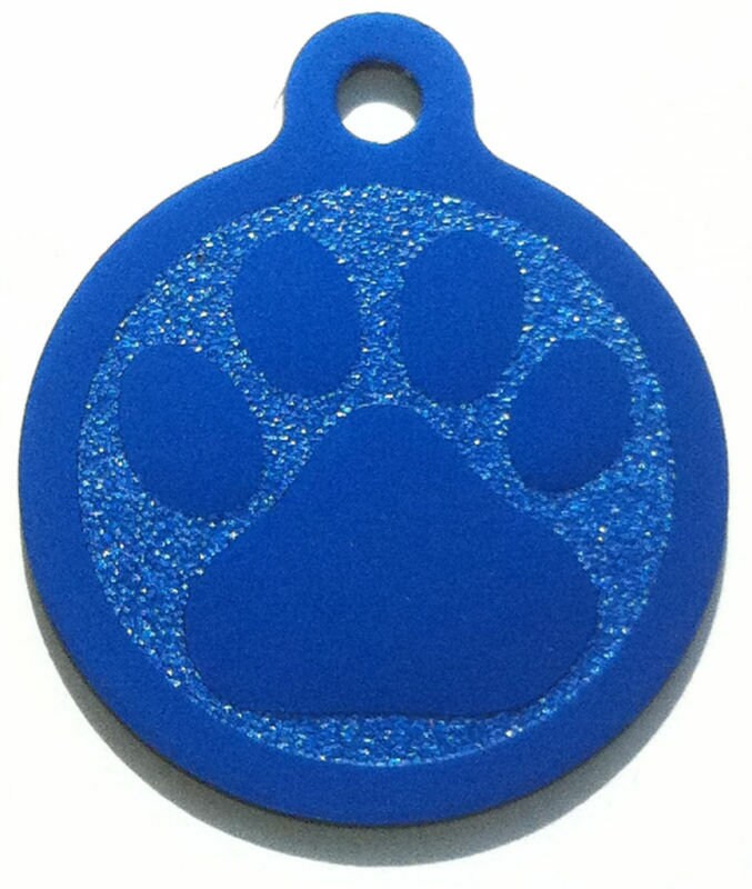 Paw Print Personalized Dog Tag Cat Tag Paw Print Pet ID Tags - Etsy