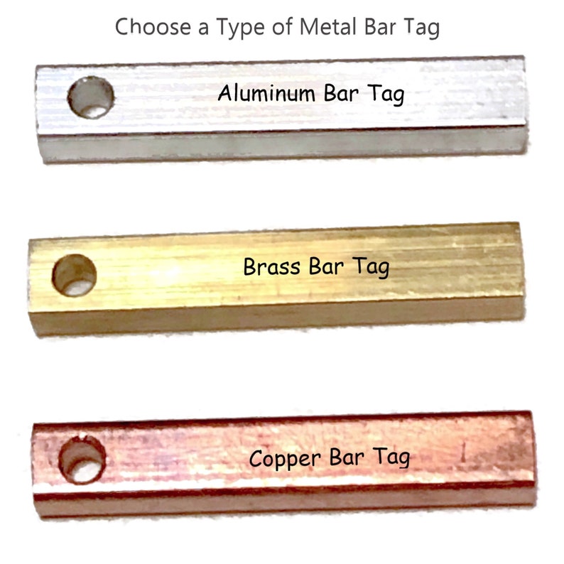 Custom Engraved Bar Pet ID Tags for Dogs or Cats Bar Key - Etsy